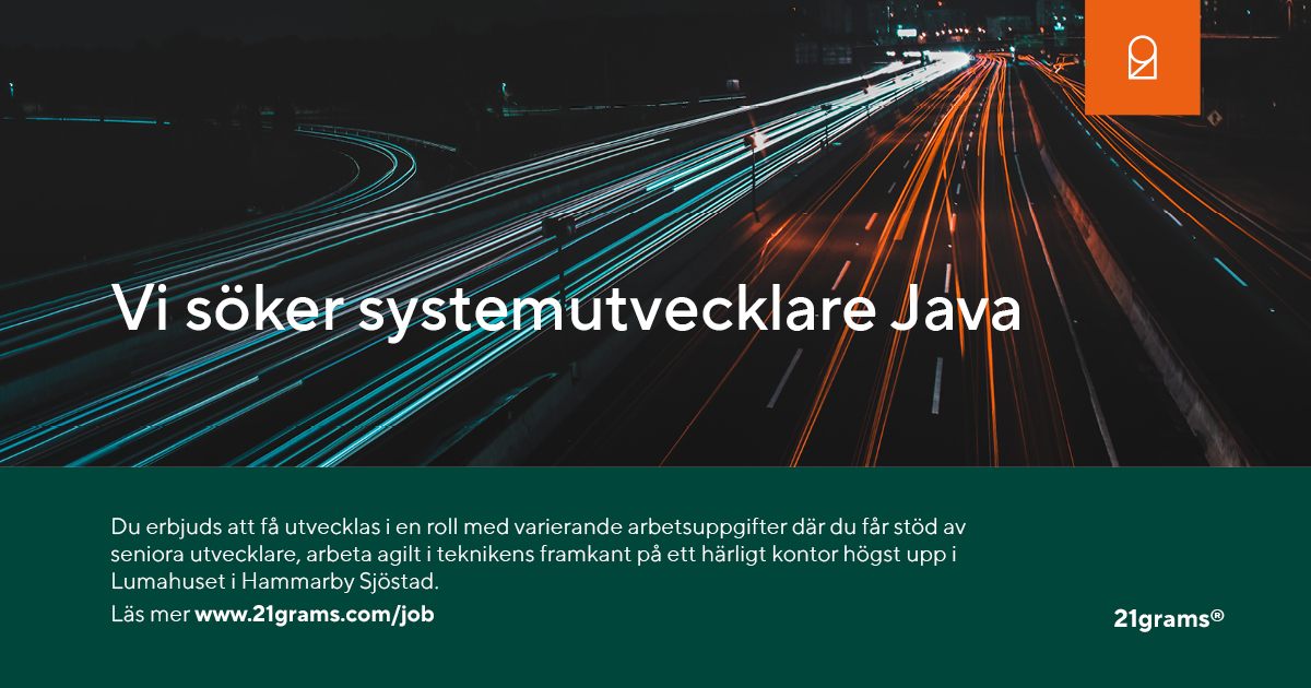 Vi söker systemutvecklare Java – TILLSATT - Sök idag och bli en i vårt ...