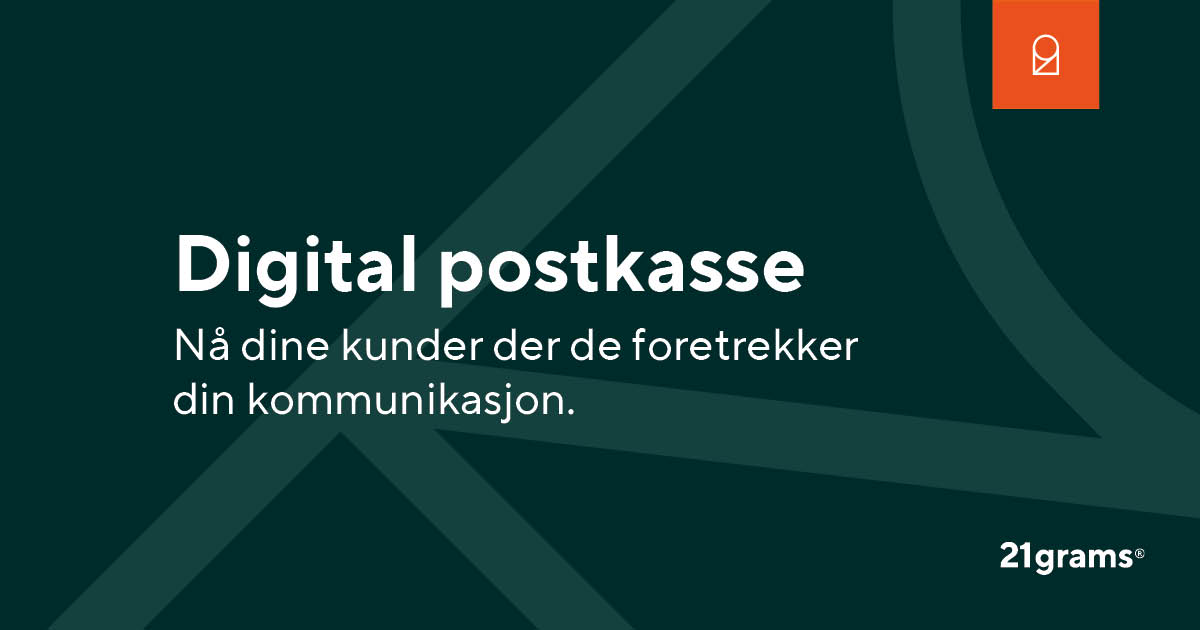 Digital postkasse - der når du dine kunder.