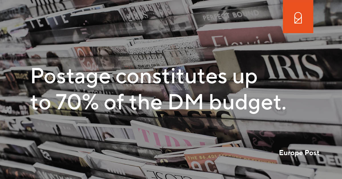 Postage constitutes up to 70% of the DM budget - 21 Grams EN